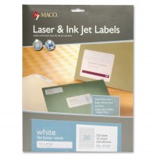 Maco File Folder Labels, 2/3 x 3 7/16, White, 750/Pack | OfficeSupply.com