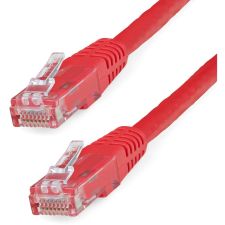 StarTech.com 15ft CAT6 Ethernet Cable - Red Molded Gigabit CAT 6 Wire ...