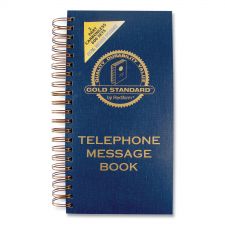 Rediform Wirebound Message Book, Two-Part Carbonless, 5 x 2.75, 4/Page ...