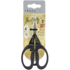 Tim Holtz Non-Stick Titanium Micro Serrated Mini Snips 5 ...