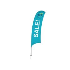 15' Razor Sail Sign Kit - 1 Sided with Ground Spike (1/PK ...
