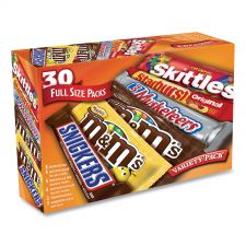 Full-Size Candy Bars Variety Pack, Assorted, 30/Box | OfficeSupply.com