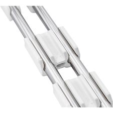 Lorell Stacking Chair Ganging Clips - White - Plastic - 16 / Pack ...