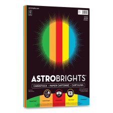 Astrobrights Color Cardstock, 65 lb Cover Weight, 8.5 x 11, Assorted ...