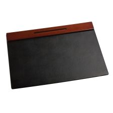 Rolodex Wood Tones Desk Pad, 19" x 24", Mahogany | OfficeSupply.com
