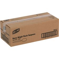 Dixie Plastic Cutlery, Heavyweight Spoon, White, 1,000/Carton ...