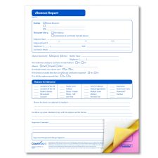 ComplyRight Absence Report 3-Part, Pack of 50 | OfficeSupply.com