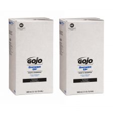 GOJO SHOWER UP Clean Scent Soap And Shampoo Refills, 16.91 Oz, Pack Of ...