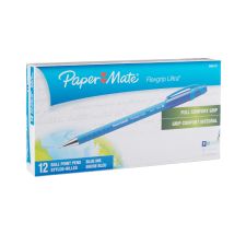 Paper Mate FlexGrip Ultra Ballpoint Pens, Fine Point, 0.8 mm, Blue ...