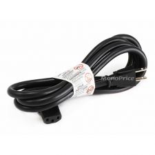 Monoprice 10ft 14AWG Right Angle Power Cord Cable w/ 3 Conductor PC ...