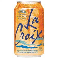 LaCroix Sparkling Water, Orange, 12 oz, 24 Cans per Case | OfficeSupply.com