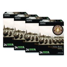 Barista Prima Coffeehouse Decaf Italian Roast Coffee K-Cups, 24/Box, 4 ...