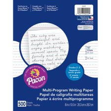 Pacon Multi-Program Handwriting Papers, Grade 2-3, 8" x 10 1/2", Pack ...