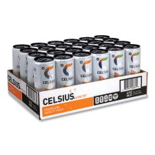 Celsius Live Fit Variety Pack, Kiwi Guava and Orange, 12 oz Can, 24 ...