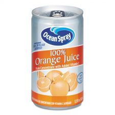 Ocean Spray 100% Juice, Orange, 5.5 oz Can, 48/Carton | OfficeSupply.com