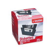 Imation 3.5" Diskettes, IBM-Formatted, DS/HD, 25/Pack | OfficeSupply.com
