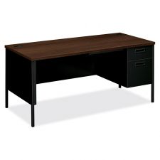 HON Metro Classic Right Pedestal Desk | 1 Box / 1 File Drawer | 66"W ...