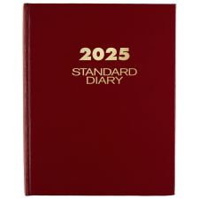 2025 AT-A-GLANCE Standard Diary Daily Diary, 7-1/2" x 9-1/2", Red ...