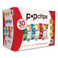 popchips Potato Chips, Variety Pack, Barbeque, Sea Salt, Sour Cream and ...