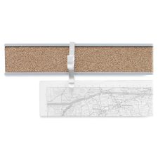 Advantus Cork Map Rails, 1" x 96", Satin | OfficeSupply.com