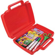 Deflecto Antimicrobial Storage Case Red - External Dimensions: 8.6 ...
