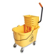 Coastwide Professional Bucket and Side-Press Wringer, 35 qt, Yellow ...