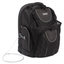 Vaultz Locking Backpack, 16", 15 x 7 x 19, Black | OfficeSupply.com