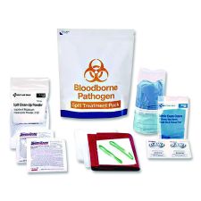 First Aid Only 15-Piece Blood-Borne Pathogen Treatment Pack, 15 Pieces ...