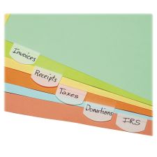 Lee Removable Hefty Index Tabs, 1-1/2" x 1", White, Pack of 50 ...