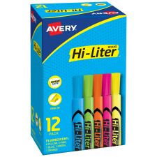 Avery Hi-Liter SmearSafe Highlighters, Chisel Tip, Desk-Style, Assorted ...