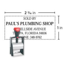 Custom 2000 Plus® PrintPro™ 2400 Rectangle Heavy Duty Self-Inking Stamp ...