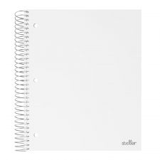 Stellar Poly Notebook, 8-1/2" x 11", 5 Subject, College Ruled, 200 ...