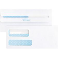 Business Source No. 9 Double Window Invoice Envelopes - Double Window ...