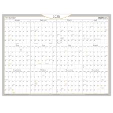 2025 AT-A-GLANCE WallMates Self-Adhesive Dry-Erase Yearly Calendar, 24 ...