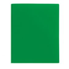 2-Pocket School-Grade Poly Folder with Prongs, Letter Size, Green ...