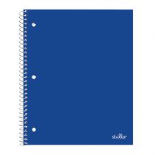 Stellar Poly Notebook, 8" x 10-1/2", 1 Subject, Wide Ruled, 100 Sheets ...