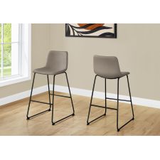 Office Chair, Bar Height, Standing, Computer Desk, Work, Brown Leather ...