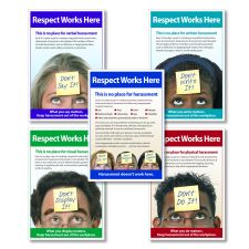 ComplyRight Harassment Poster Bundle, Pack Of 5 Posters | OfficeSupply.com