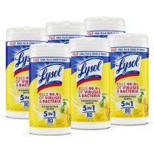 Lysol Disinfecting Wipes, Lemon & Lime Blossom Scent, 80 Sheets Per Tub ...