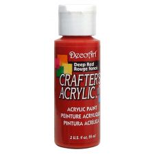 Deco Art Crafter's Acrylic Deep Red Acrylic Paint | OfficeSupply.com
