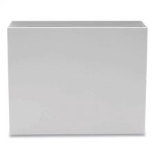 Poppin Plastic File Box, Letter Files, 3.75 x 12.25 x 9.75, White ...