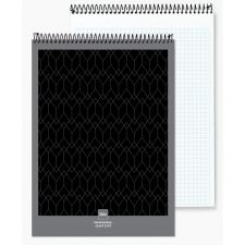 Professional Top Wirebound Writing Pad, 8 1/2" x 11 3/4", Quad Ruled ...