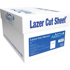 Alliance Processed Lazer Cut Sheet Copy Paper, 5 Reams, White, 8-1/2" x ...