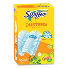 Swiffer Dusters Refill, Dust Lock Fiber, Blue, Gain Original Scent, 10 ...
