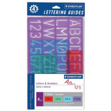 Staedtler Lettering Guides, Pack Of 4 | OfficeSupply.com
