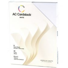 American Crafts Textured Cardstock Pack 8.5"X11" 60/Pkg | OfficeSupply.com