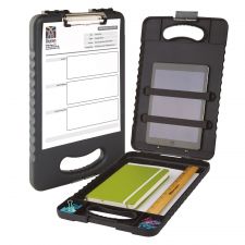 Portable Tablet Storage Clipboard Case, 16-1/8"H x 10-1/4"W x 1-5/8"D ...