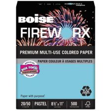 Boise FIREWORX Colored Paper, 20 lb, 8 1/2 x 11, Turbulent Turquoise ...