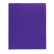School-Grade 2-Pocket Poly Folder, Letter Size, Purple | OfficeSupply.com