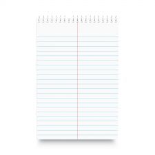 Universal Steno Pads, Red Cover, Gregg Rule, (80) White 6 x 9 Sheets ...